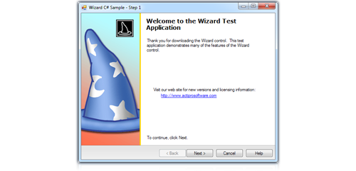 Actipro Wizard Easy Winforms Wizard Dialog Creation