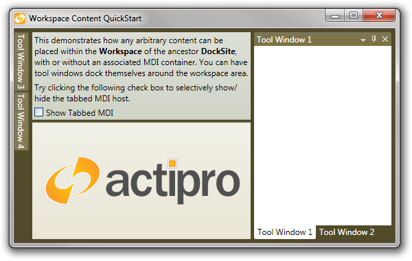 Actipro Docking And Mdi Wpf Tool Windows And Multiple Document Interface